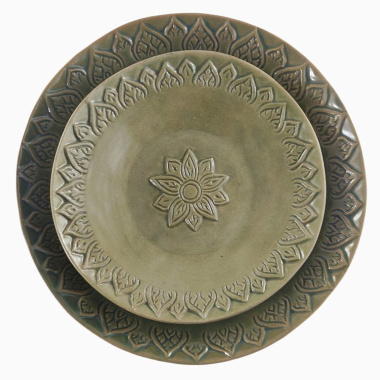 Khmer Carved Plate - Khmer Ceramics and Fine Arts Centre