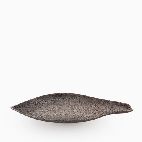 Ceramic Coco Leaf 50cm/20" | Shagreen - Khmer Ceramics and Fine Arts Centre