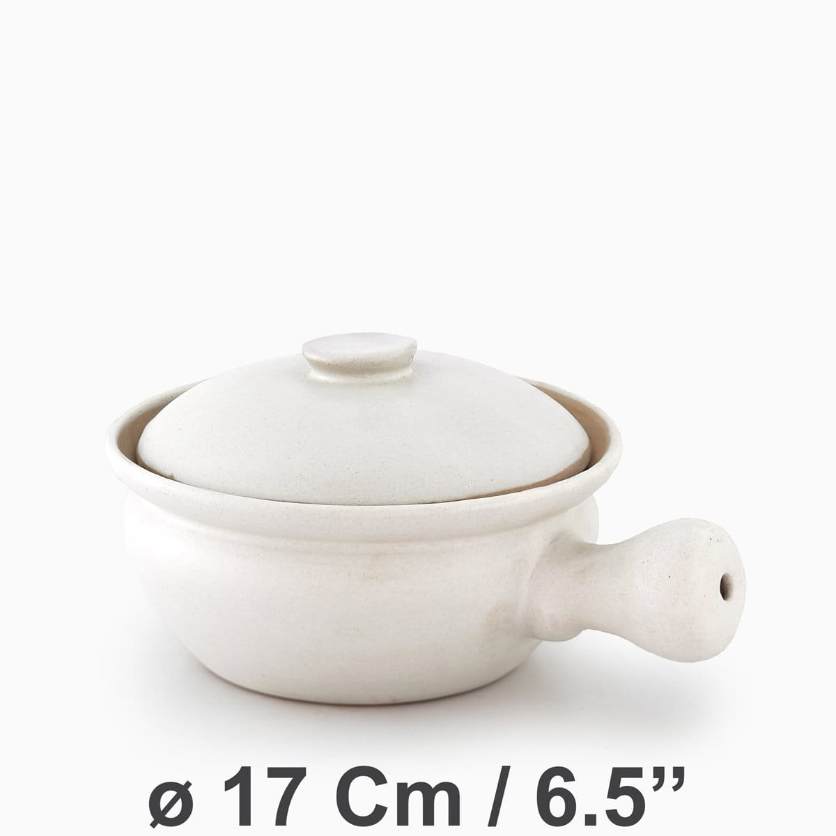 Cooking Pot-Pan Ø17cm/6.5" | White Shino - Khmer Ceramics and Fine Arts ...
